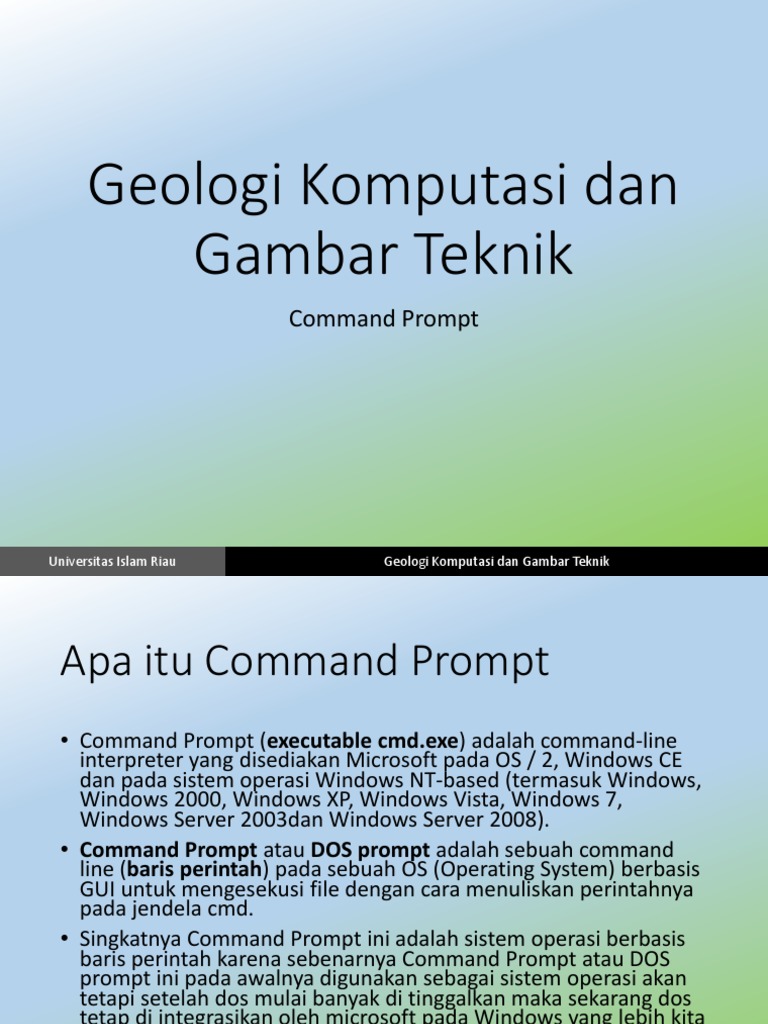 Command Prompt | PDF