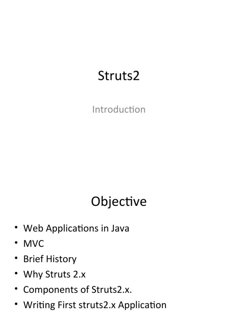 Struts 2 | PDF | World Wide Web | Model–View–Controller