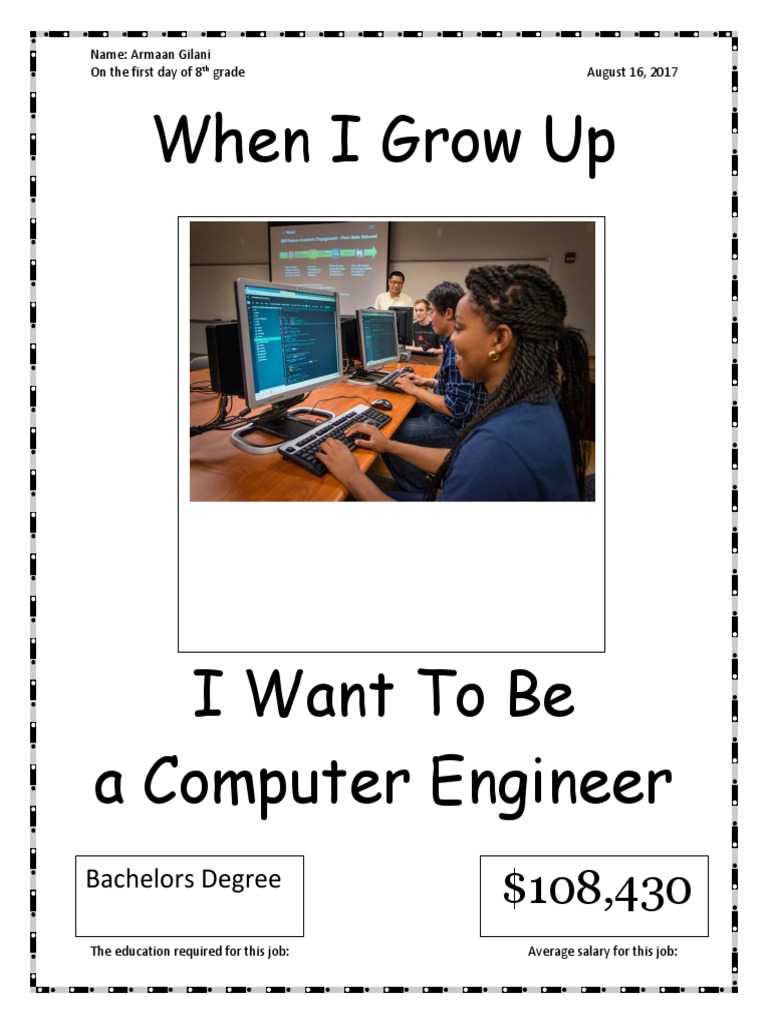 Future Aspirations: Computer Engineer | PDF | Academia | Vocational ...