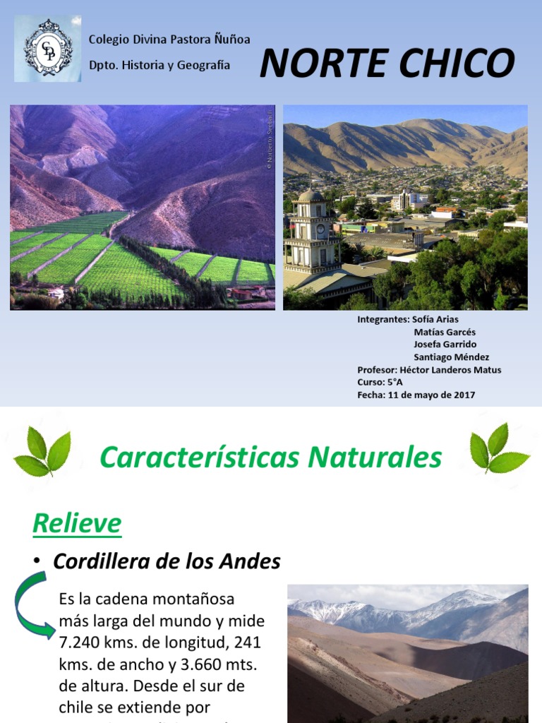 Norte Chico | PDF | Andes | Geomorfología