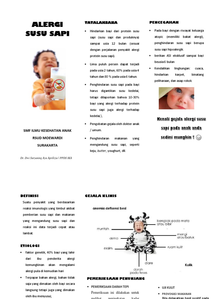 Alergi Susu Sapi Pamflet Unfinished | PDF