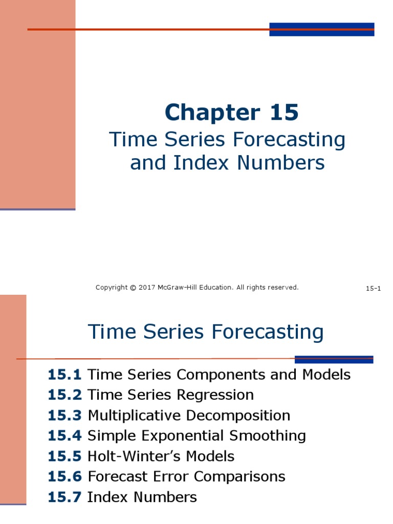 Bowerman CH15 APPT Final | PDF | Seasonality | Time Series