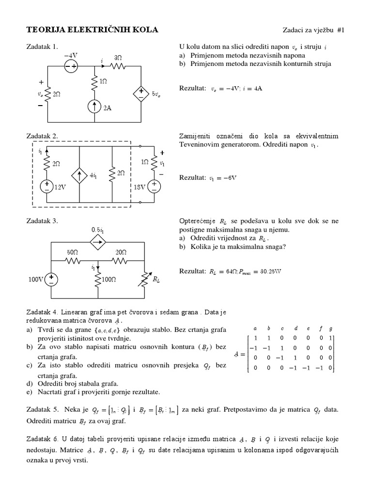 Zadaci Za Vjezbu | PDF