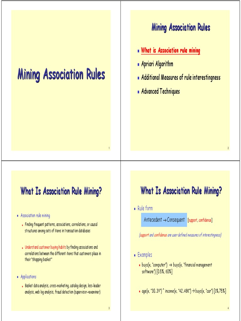 Understanding Association Rules | PDF | Mathematical Concepts | Data