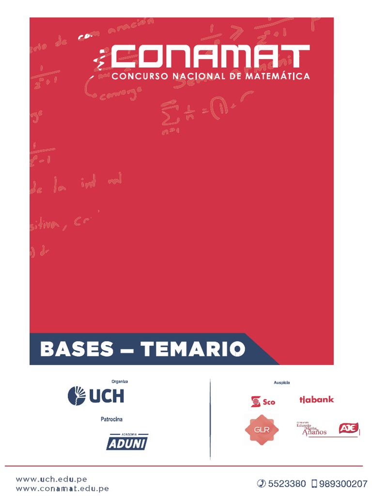 Bases 20 Conamat | PDF | Triángulo | Cálculo