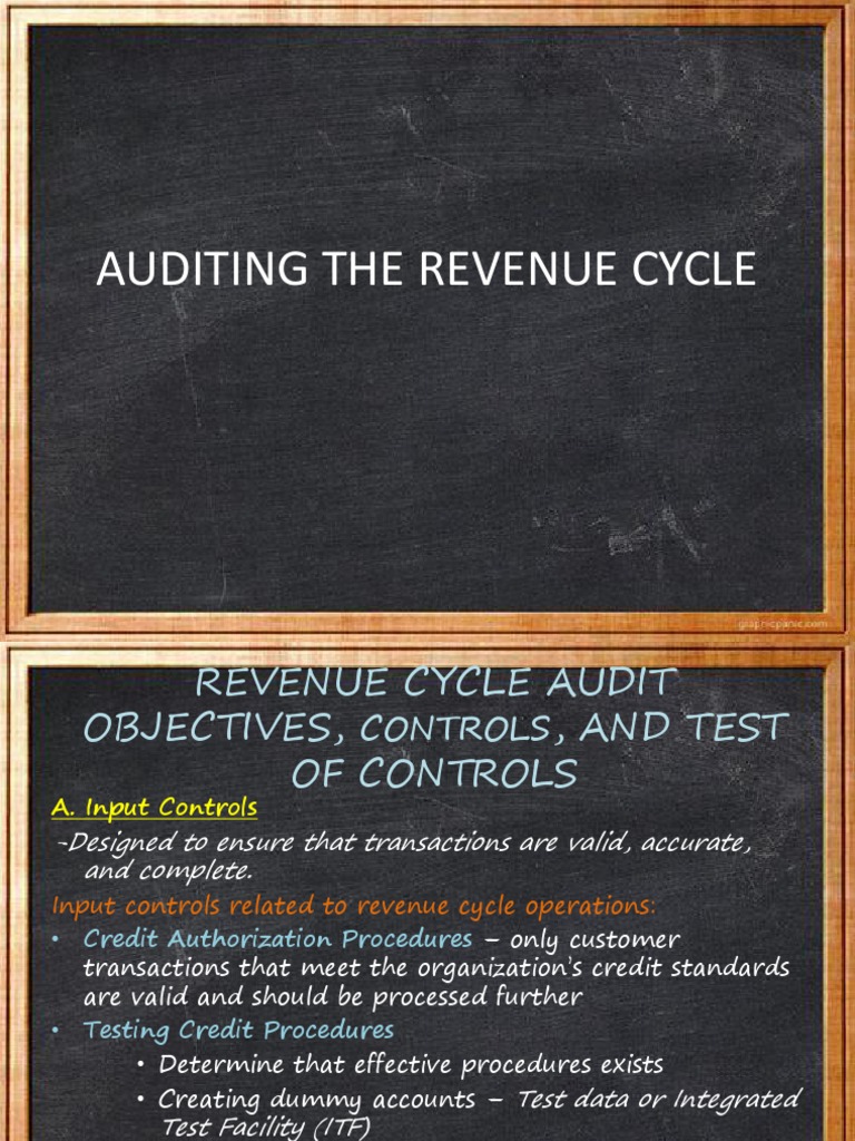 Revenue Cycle Audit Procedures Overview | PDF | Revenue | Inventory