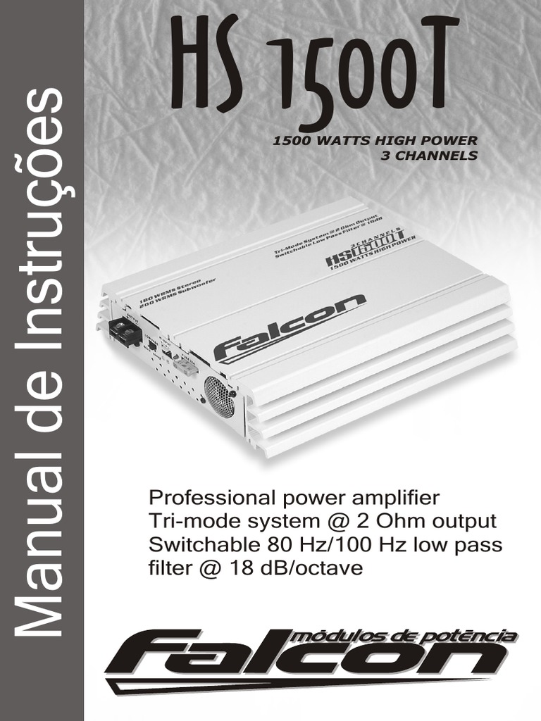 Manual Falcon Modulo de Potencia Hs1500t | PDF | Science | Eletrônicos
