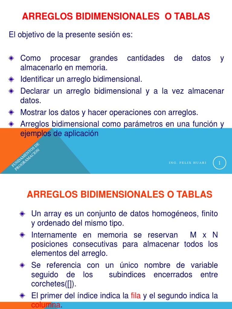 Arreglos Bidimensionales | PDF | Estructura de datos de matriz | C