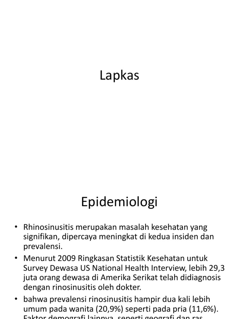 Lapkas Rinosinusitis Akut | PDF