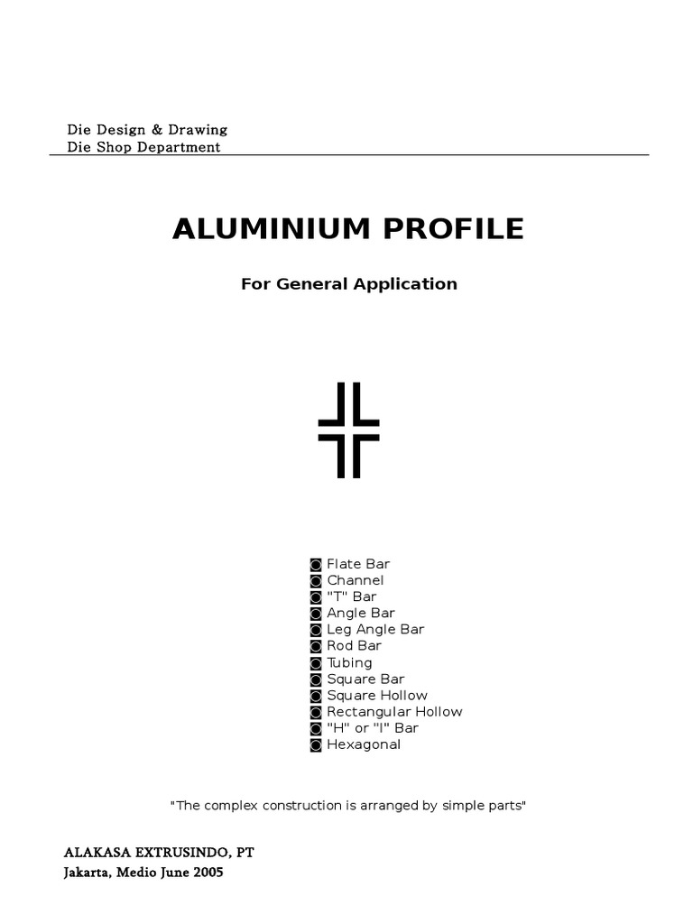 Aluminium Profile Die Design Guide | PDF | Geometric Measurement ...