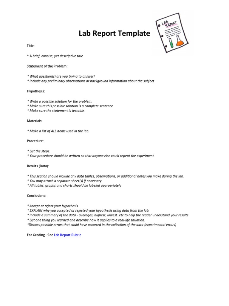 Labreporttemplate | PDF | Hypothesis | Experiment