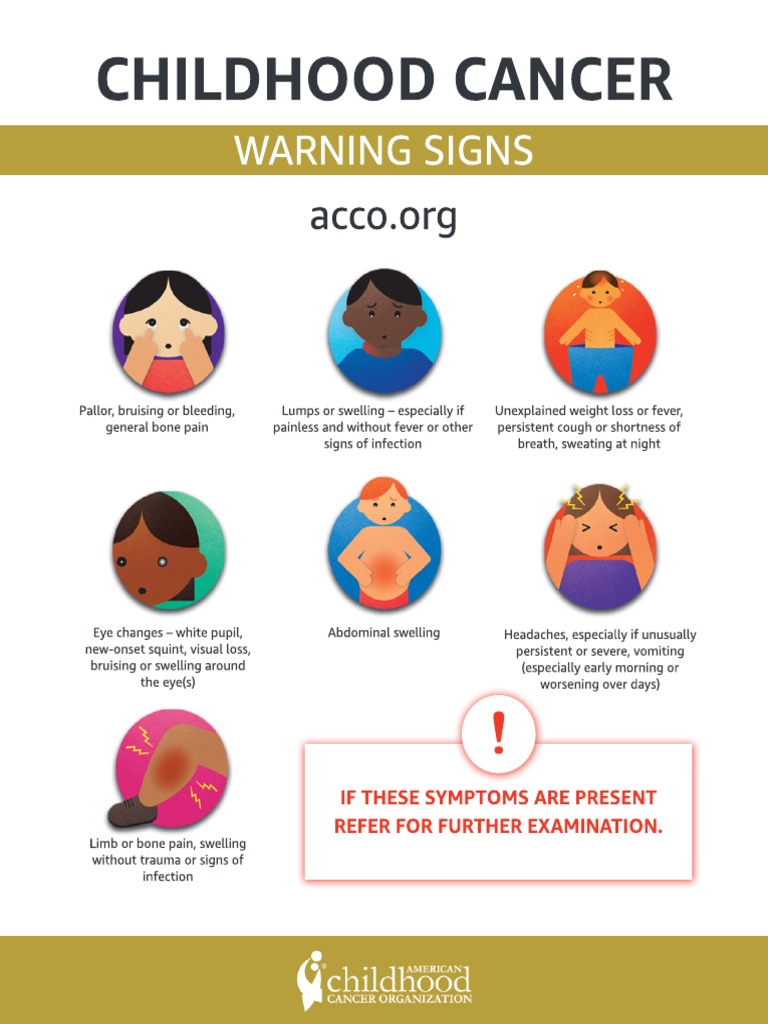 ACCO ChildhoodCancer WarningSigns | PDF