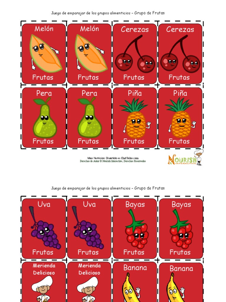 Baraja de Frutas PDF | PDF | Juego de azar | Plantas