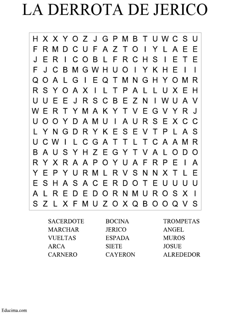 Jerico Sopa de Letras | PDF