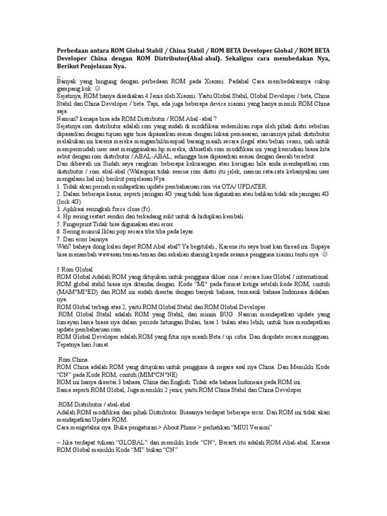 Perbedaan Rom Asli Dan Rom Abal - Abal | PDF | Game & Aktivitas