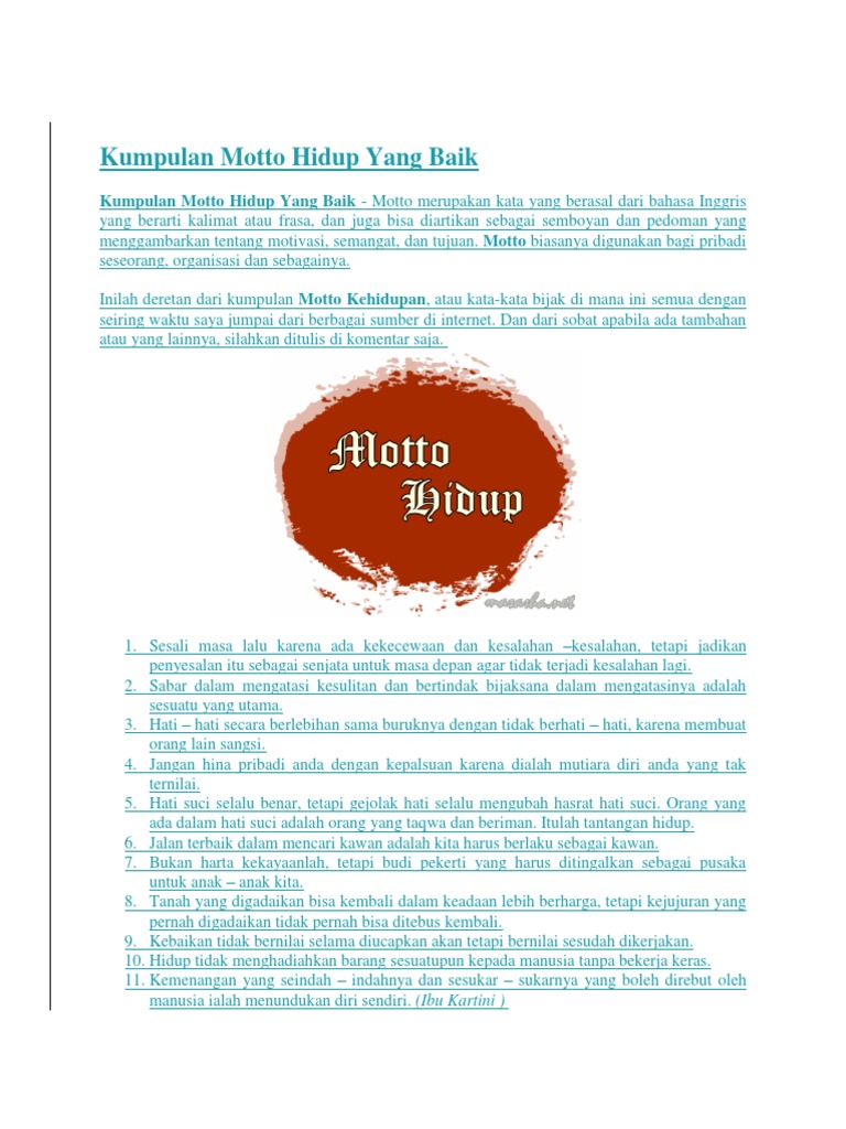 Motta Hidup | PDF