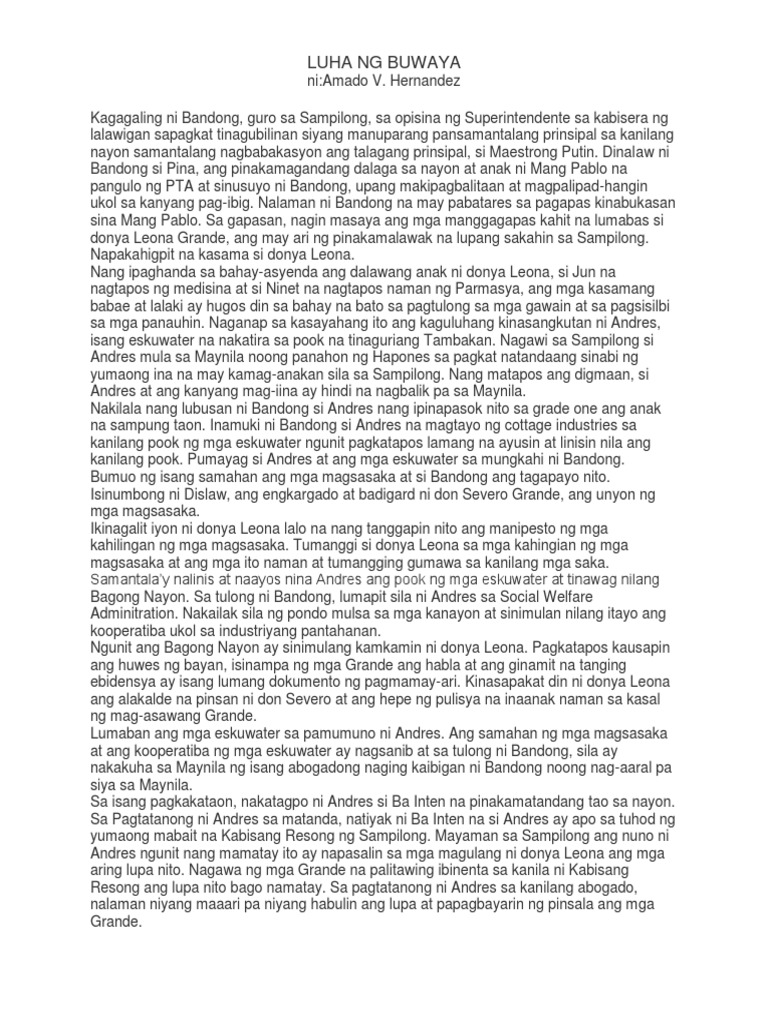 Luha NG Buwaya | PDF