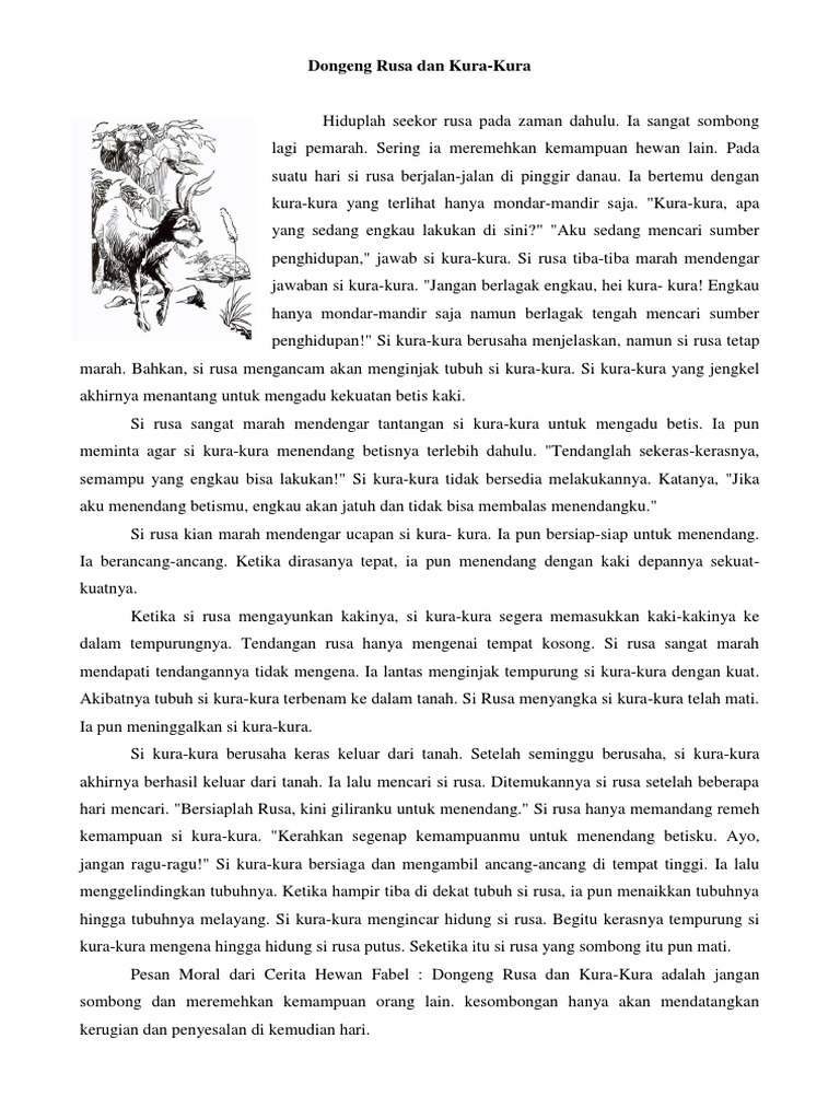 Cerita Hewan Fabel | PDF