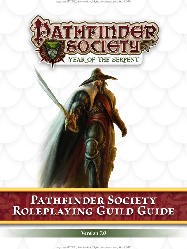 PZOPSS0000E - Pathfinder Society | PDF | D20 System | Fantasy Role ...