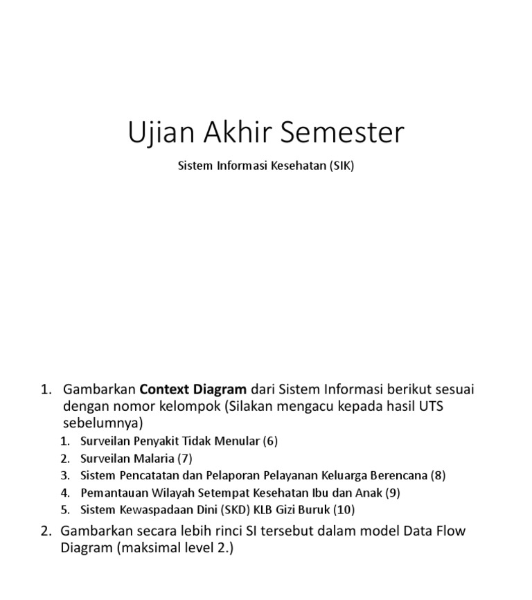 Soal Uas SIK | PDF