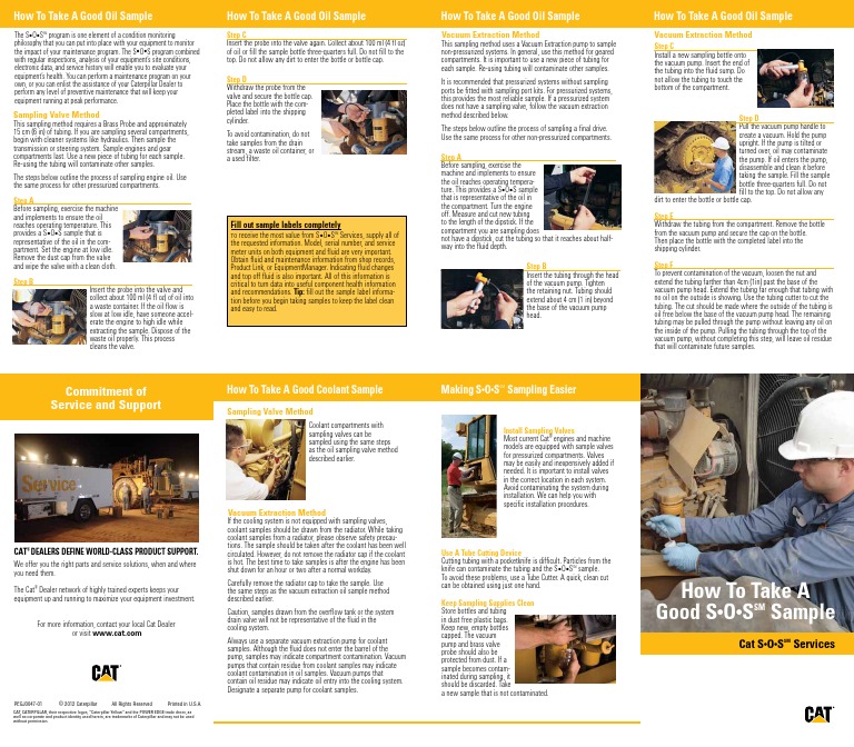 PEGJ0047-01 - How To Take A Good SOS Oil Sample Brochure | PDF | Motor ...