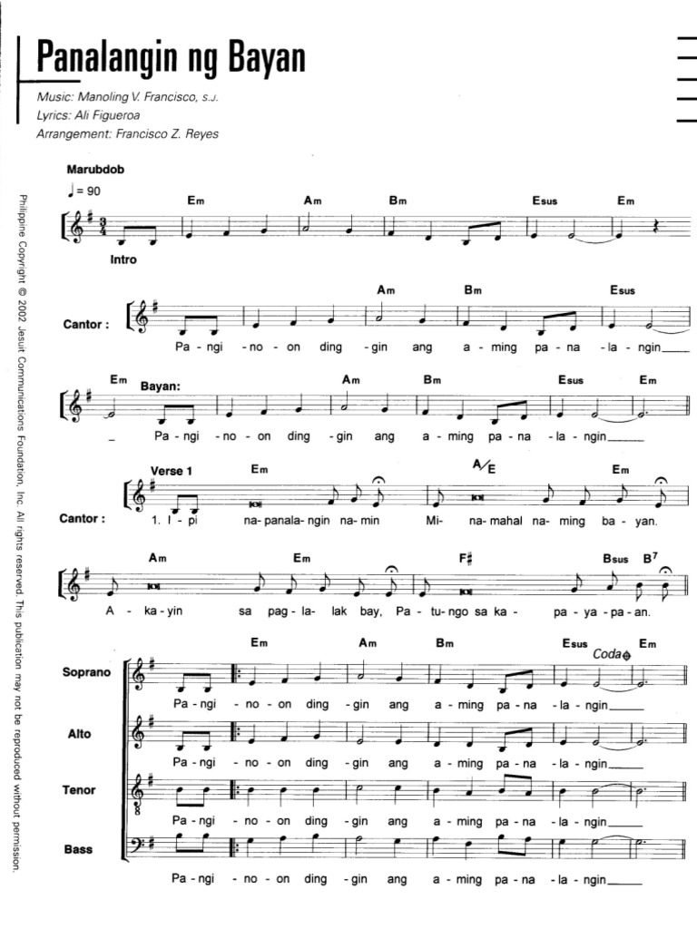 Panalangin NG Bayan | PDF