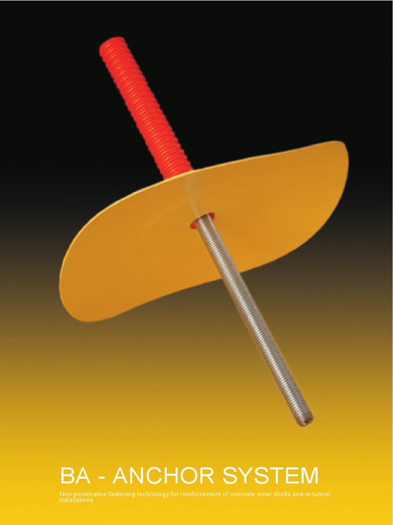 BA Anchor Data Sheet | PDF | Screw | Drill