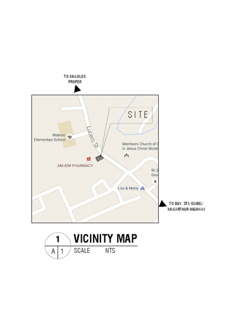 Vicinity Map: Scale Nts | PDF