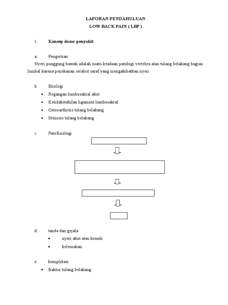 LP Low Back Pain (LBP) | PDF