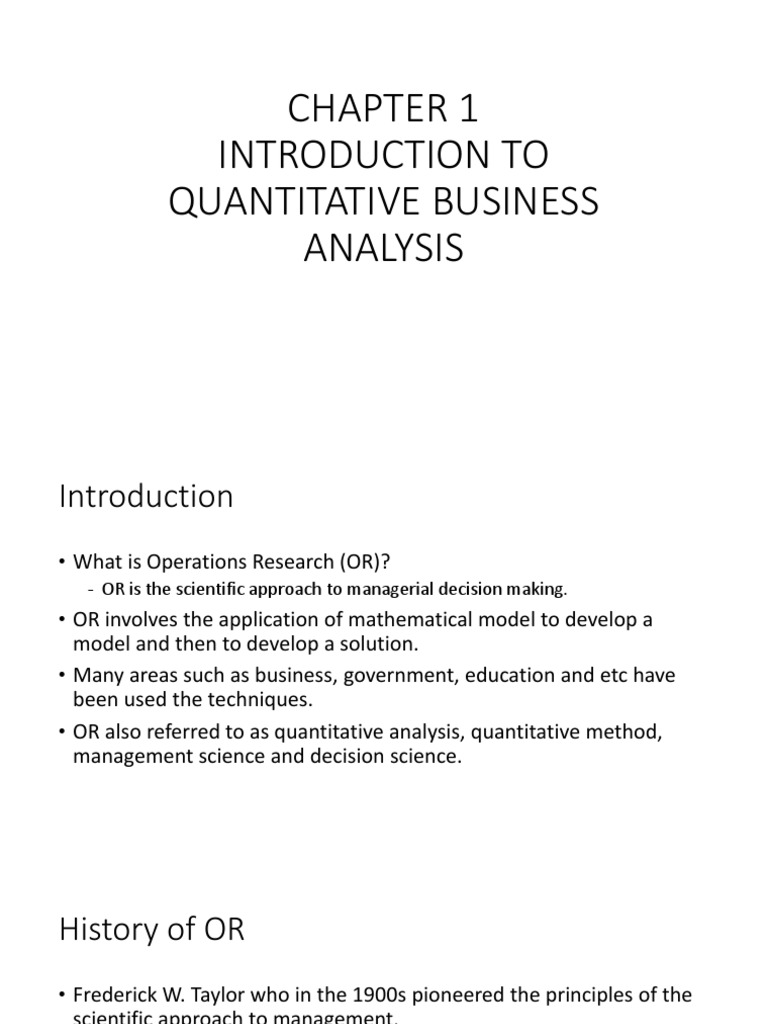 Chapter 1 Introduction | PDF | Operations Research | Mathematical Model
