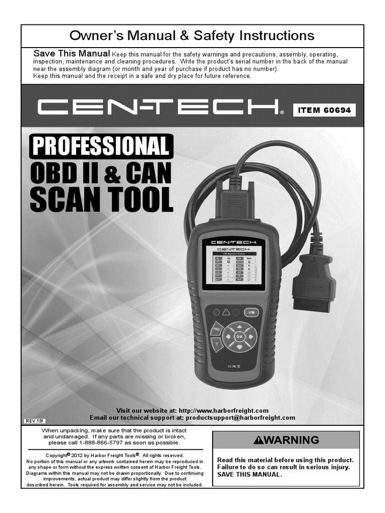 Scan Tool Scan Tool: Obd Ii & Can Obd Ii & Can | PDF | Mechanical ...
