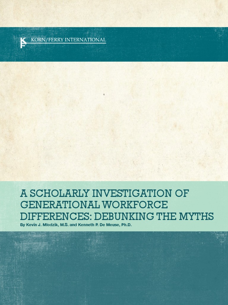 Generational Myths in the Workplace | PDF | Millennials | News