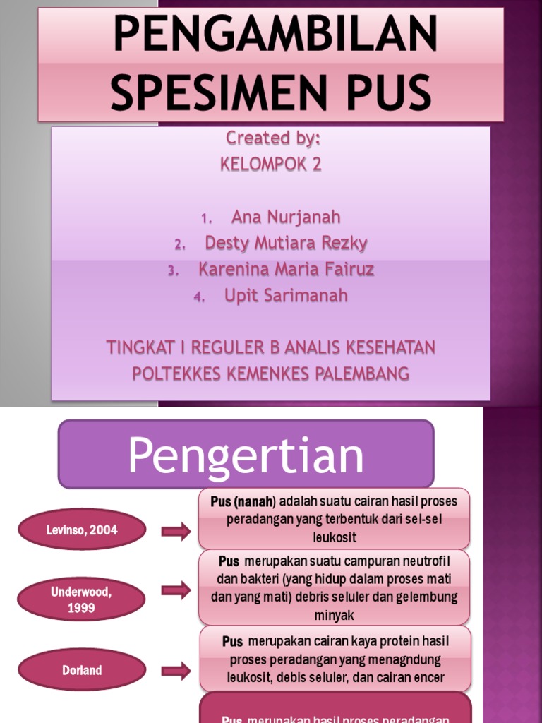 Pengambilan Spesimen Pus | PDF
