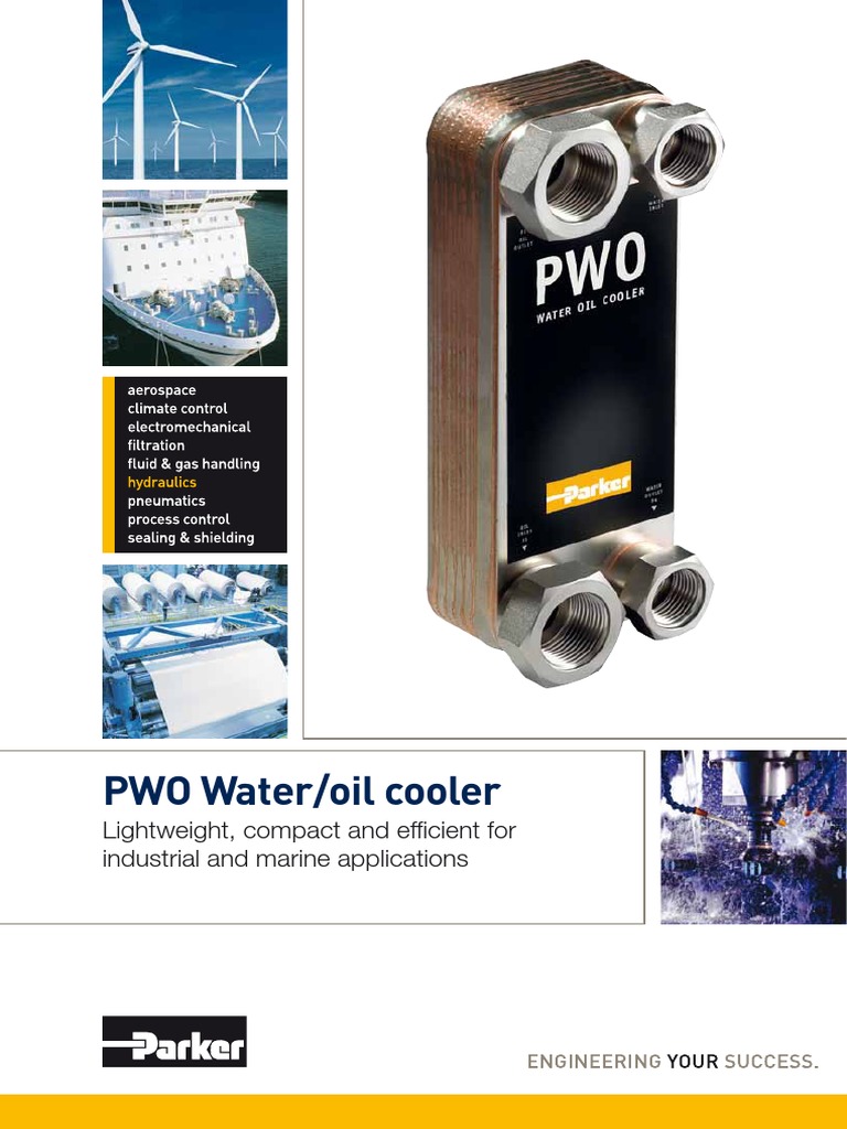 PWO Water/oil Cooler: Lightweight, Compact and Efficient For Industrial ...