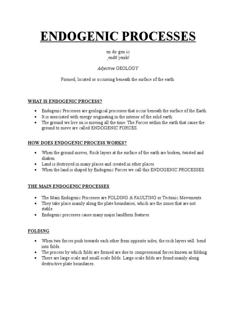Endogenic Processes | Volcano | Fault (Geology)