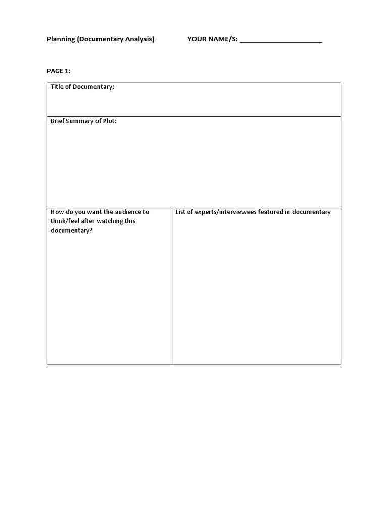 documentary-analysis-planning-guide-pdf-career-growth-computers