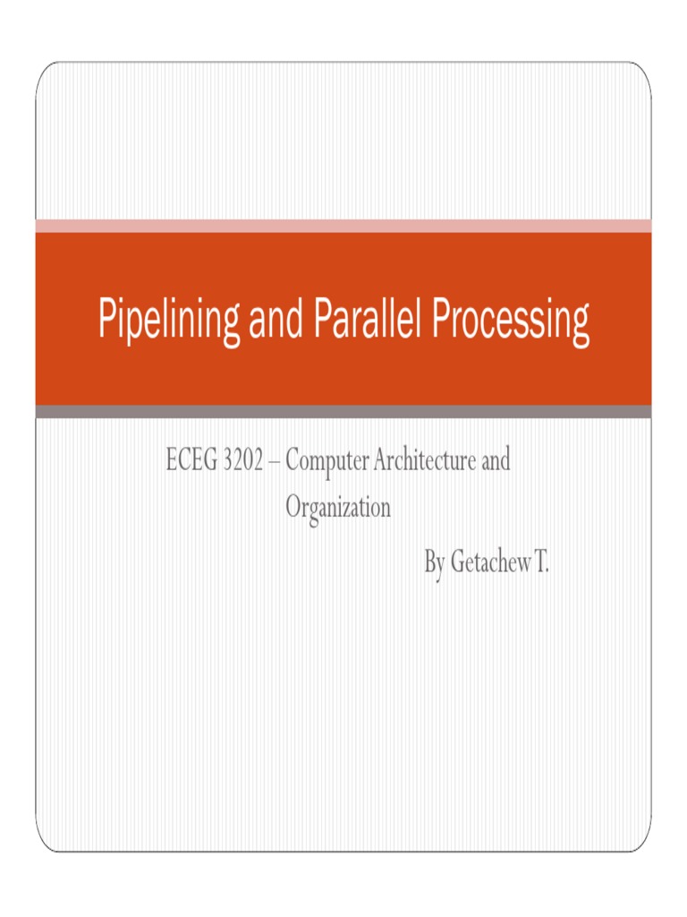 Pipelining and Parallel Processing | PDF | Parallel Computing | Central Processing Unit