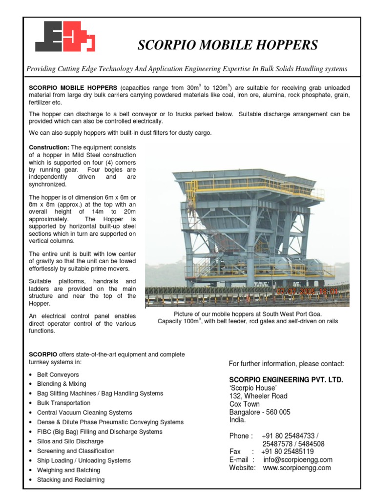 Mobile Hopper | PDF | Industries | Transport