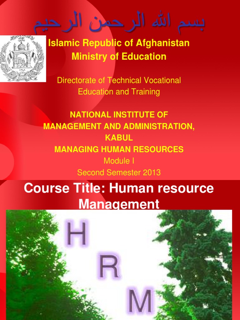 HRM Module No 1 | PDF | Human Resource Management | Systems Psychology