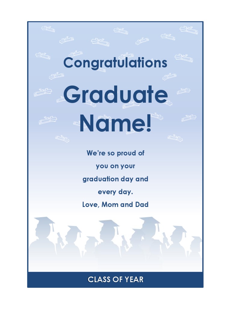 Congratulations: Graduate Name! | PDF