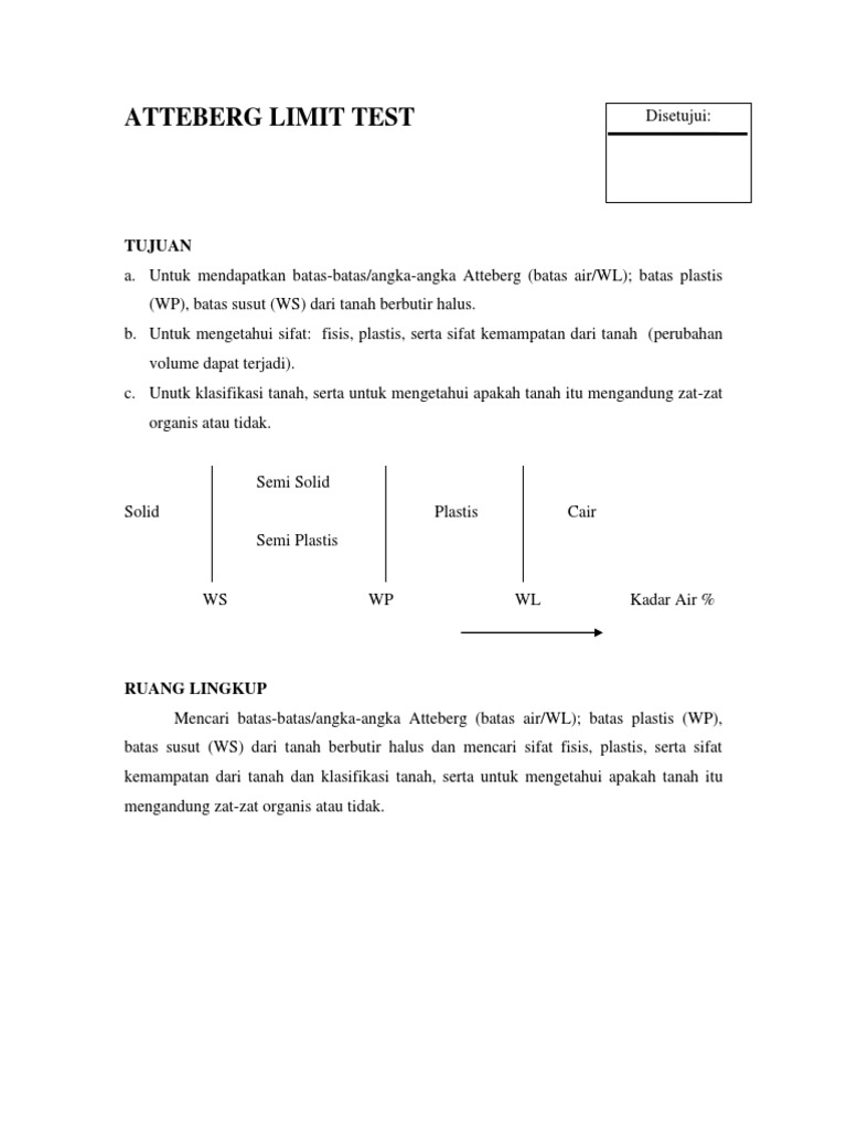 Uji Batas Atterberg pada Tanah Berbutir Halus | PDF