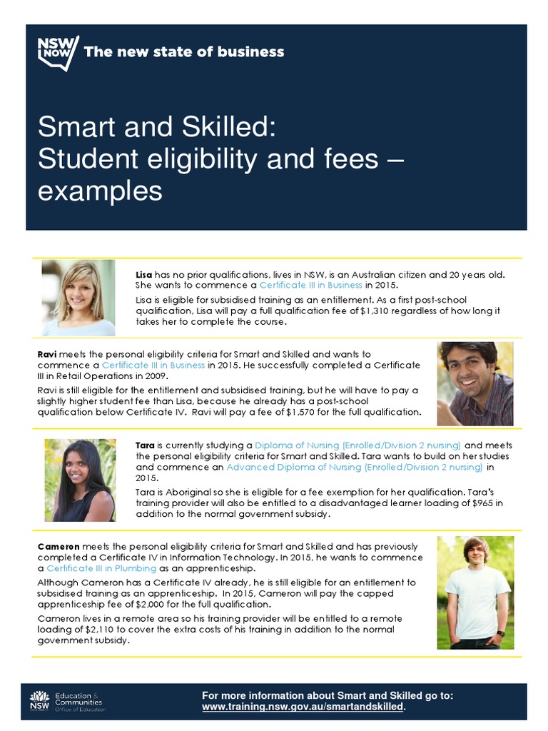 An Analysis of Student Eligibility and Fees for Vocational Education ...