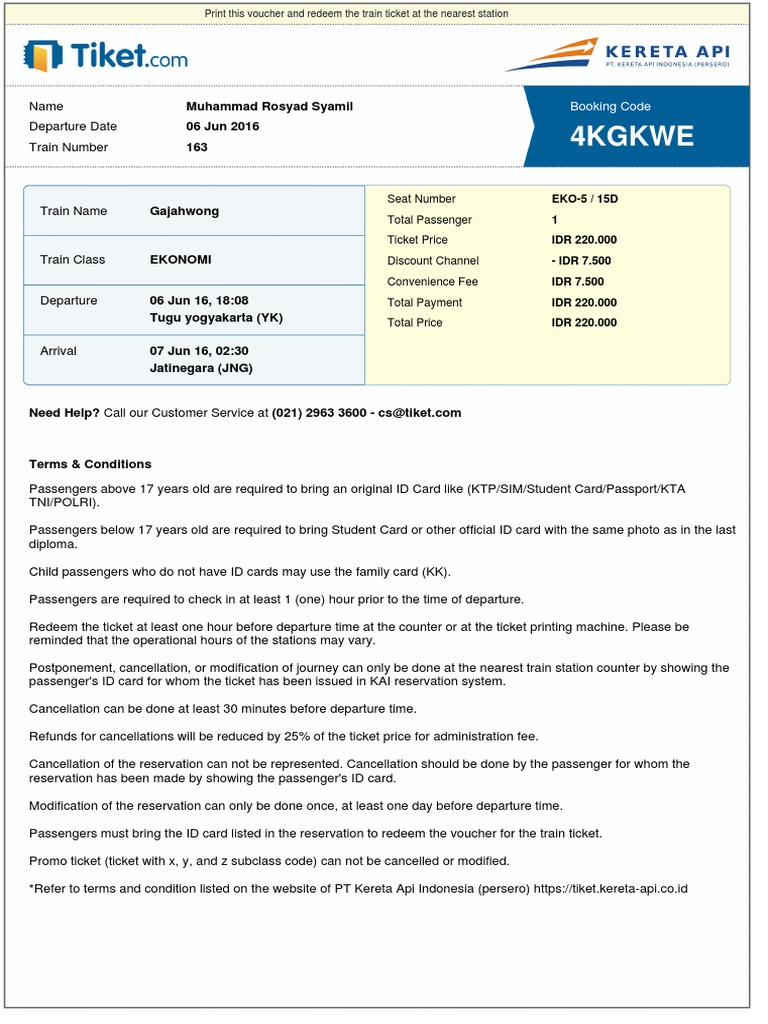 Tiket Kereta Api Indonesia - fuellasopa