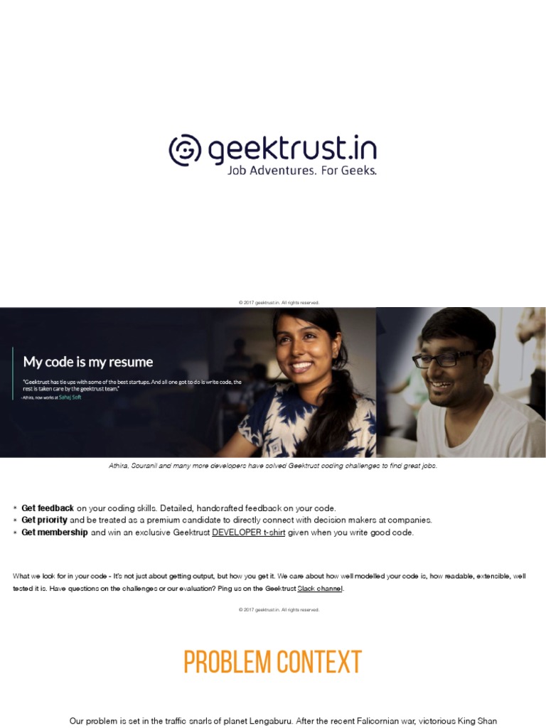 © 2017 Geektrust - In. All Rights Reserved | PDF | Zip (File Format ...