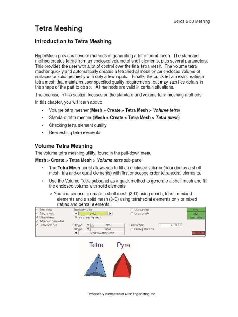 2 Tetra Meshing - 13 | PDF | Tetrahedron | Volume