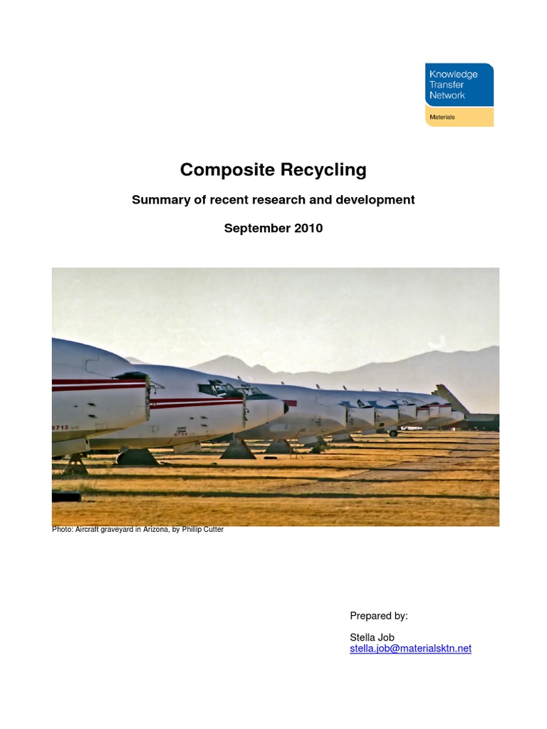 2010 Composite Recycling Report | PDF | Composite Material | Fiberglass