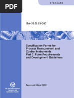 FD ISA Form S20.50 Rev 1 - Original | PDF | Valve | Gas Technologies