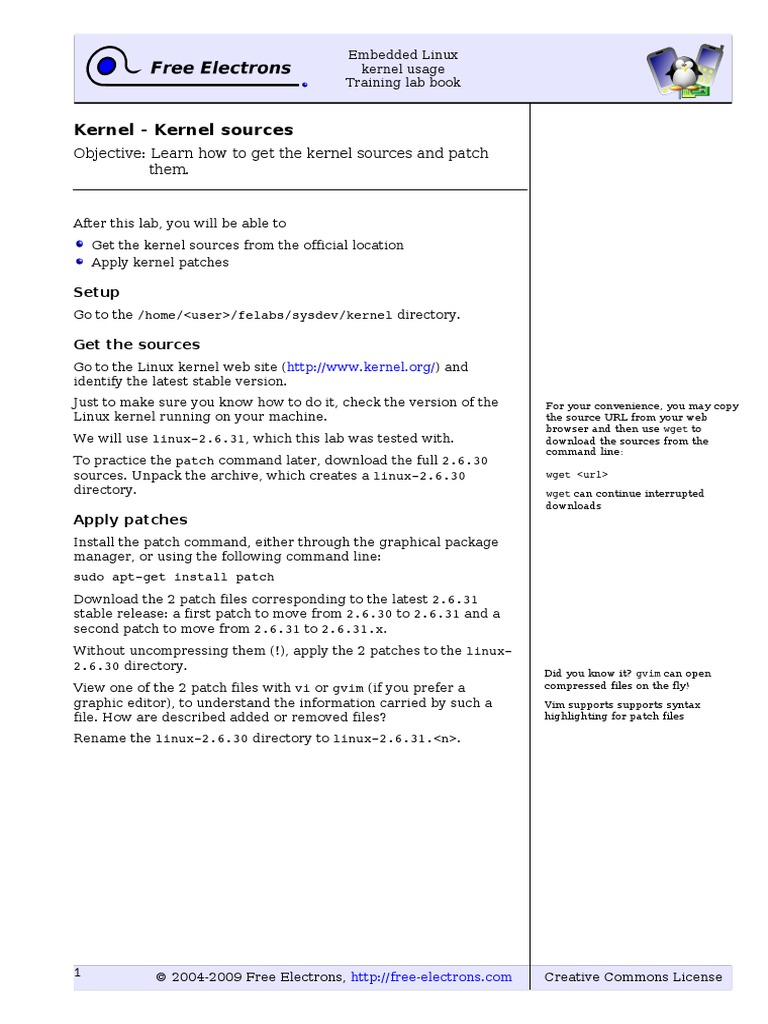 Embedded Linux Kernel Usage Labs | PDF | File System | Booting