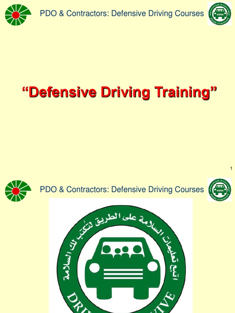 Defensive Driving Training | PDF | Traffic Collision | Driving