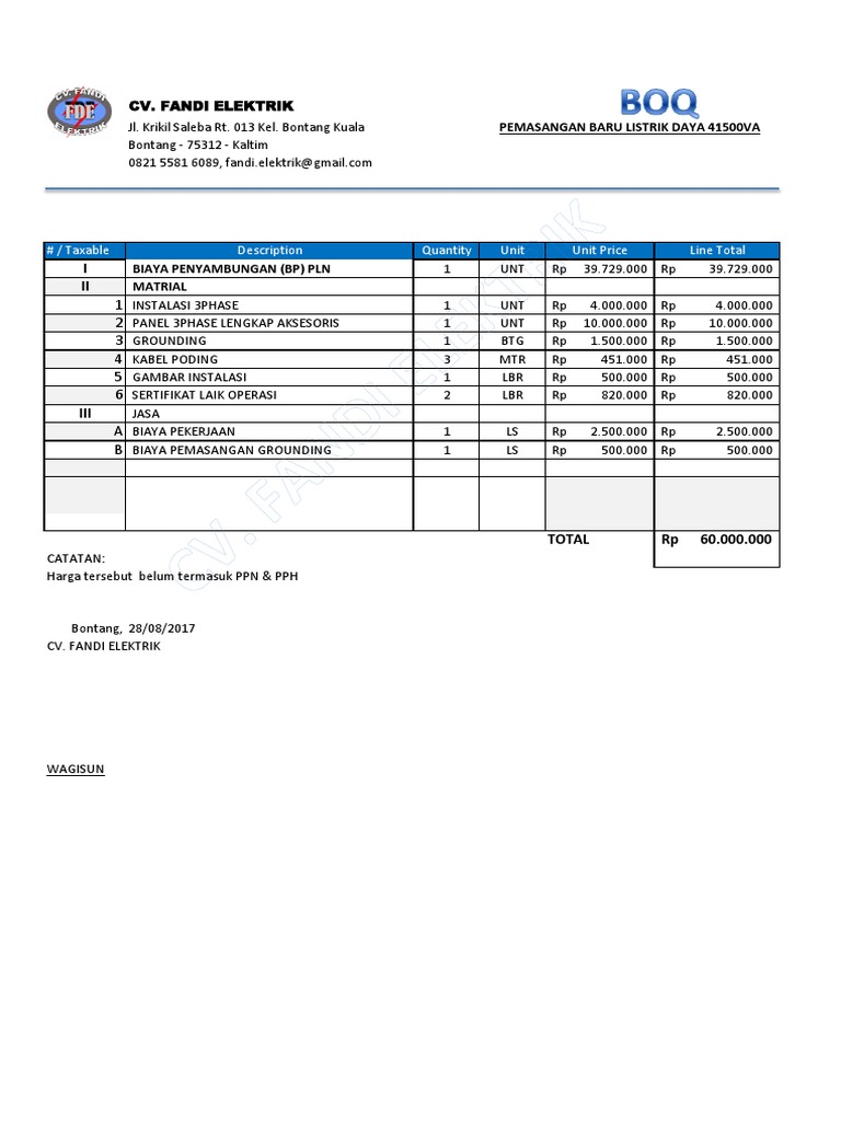 Rab Pt. Mitra Nusantara Energi Ok | PDF